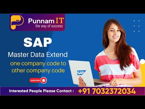 SAP GL Vendor and Customer Extend to Company codes - YouTube