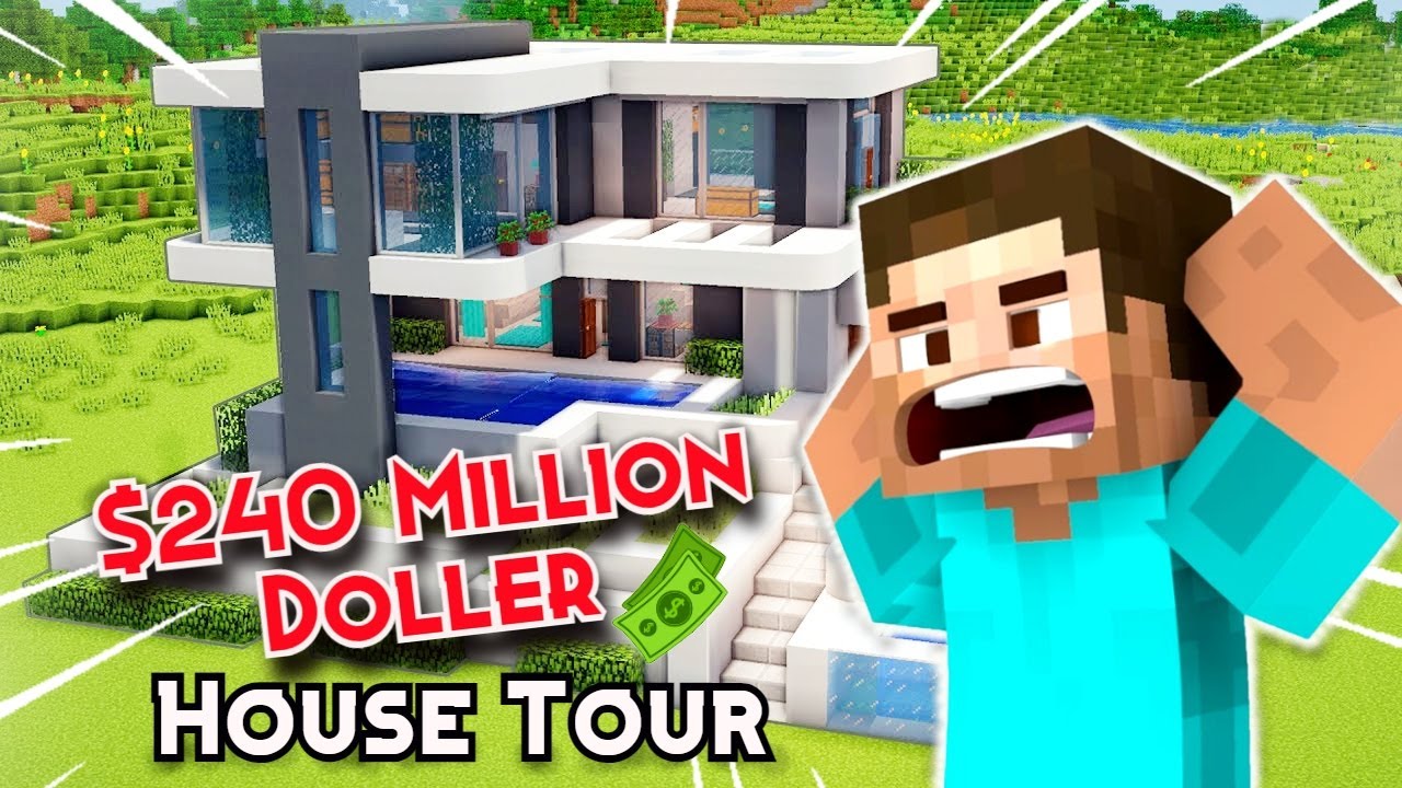 Visiting Richest House In Minecraft $240 Million - YouTube