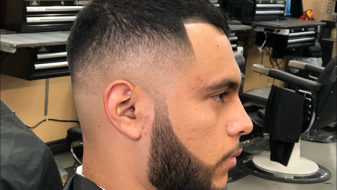 BALD FADE / BEARD LINE UP | BARBER VEGA - YouTube