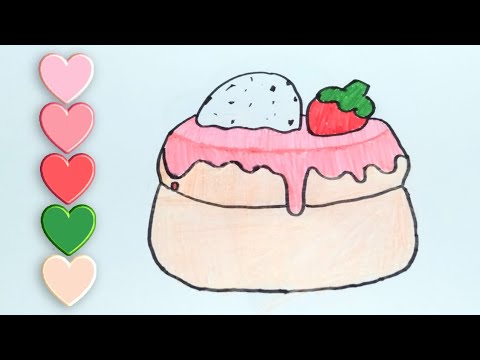 🍰 Cara Menggambar Dan Mewarnai Kue | How To Draw And Color Cakes - YouTube