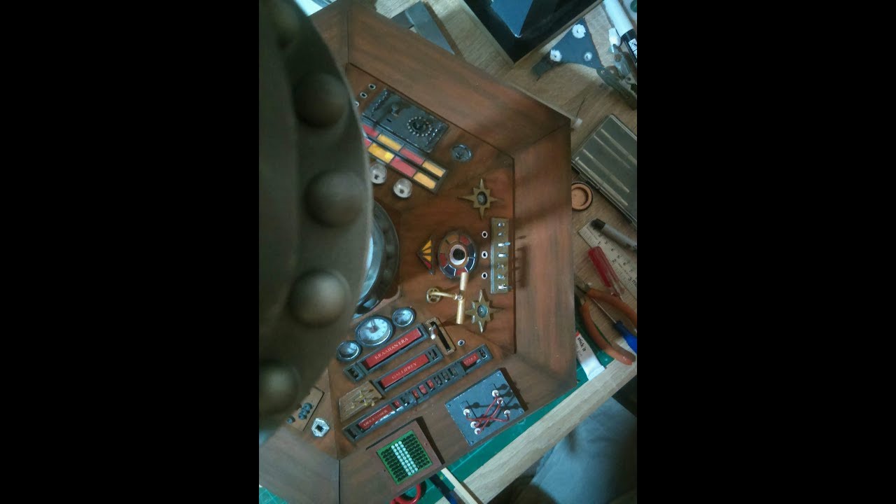 TARDIS console scratch build 1/6th scale 8th doctor - YouTube