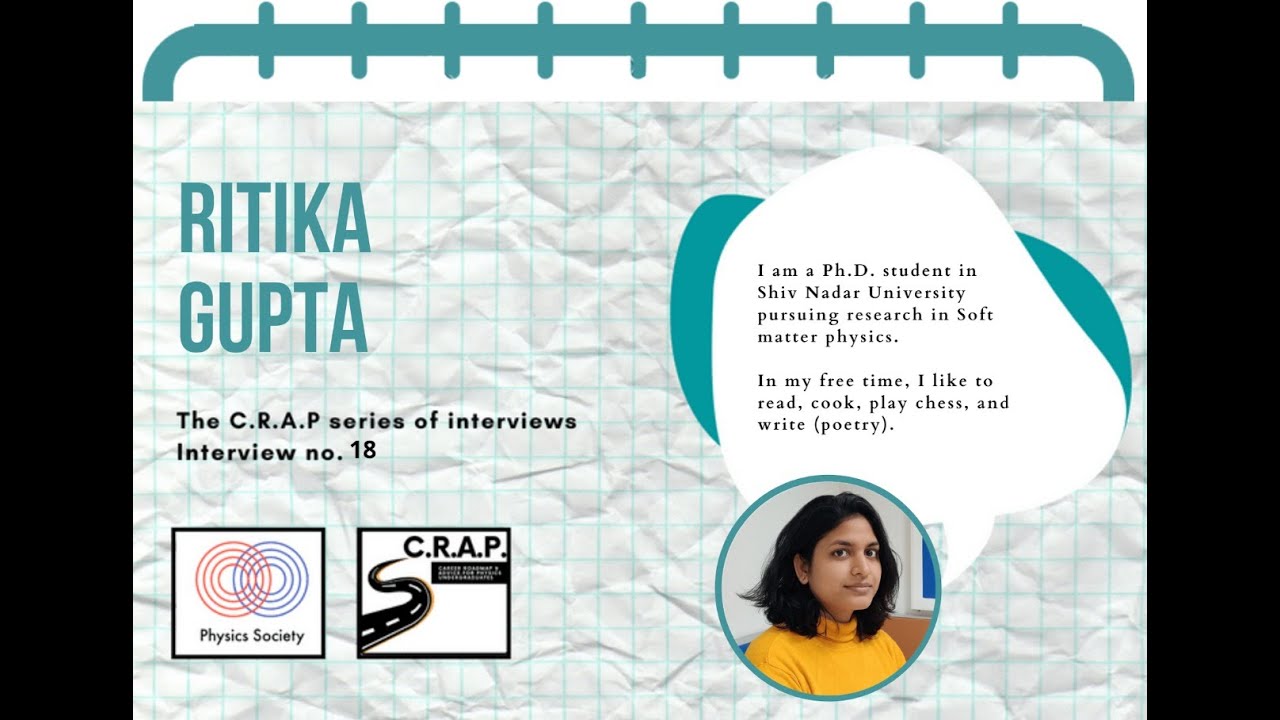 Interview with Ritika Gupta | C.R.A.P. Series - YouTube
