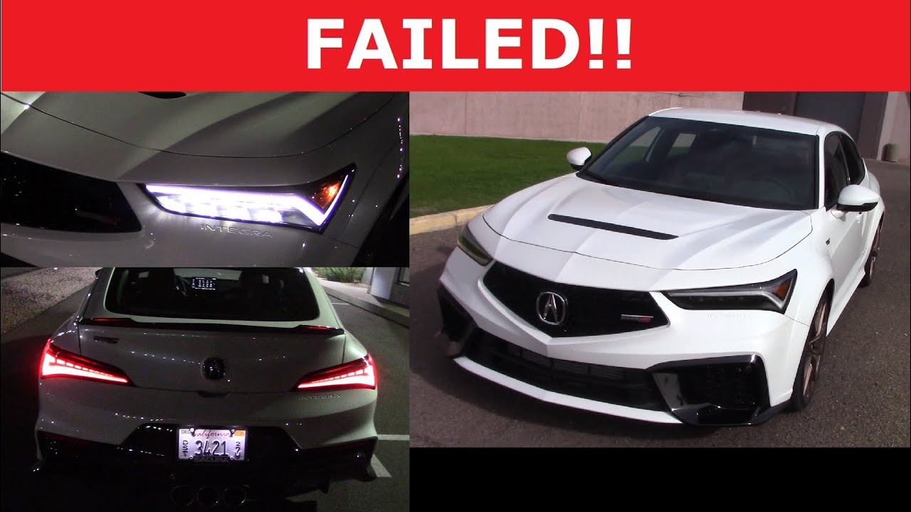 2024 Acura Integra Headlight Test and Night Drive - YouTube