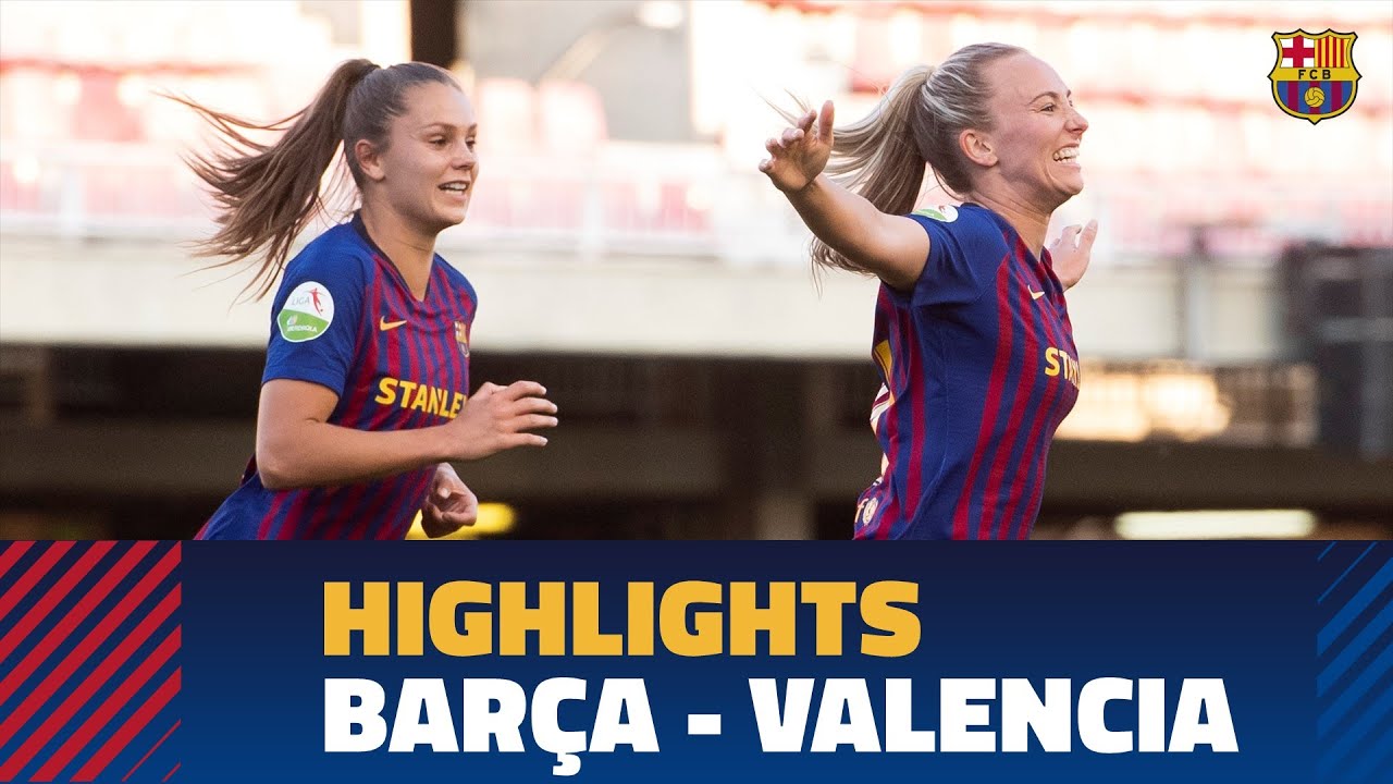 [HIGHLIGHTS] Women's (Liga): FC Barcelona – Valencia CF (3-0) - YouTube