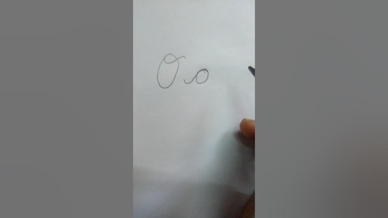 Beginners Learn how to write cursive Letter O o ||#art #art # ...