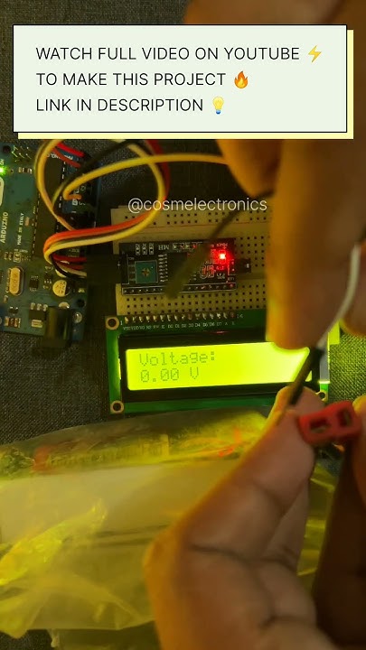 Digital Voltmeter using Arduino UNO 💡 #cosmelectronics #arduino # ...