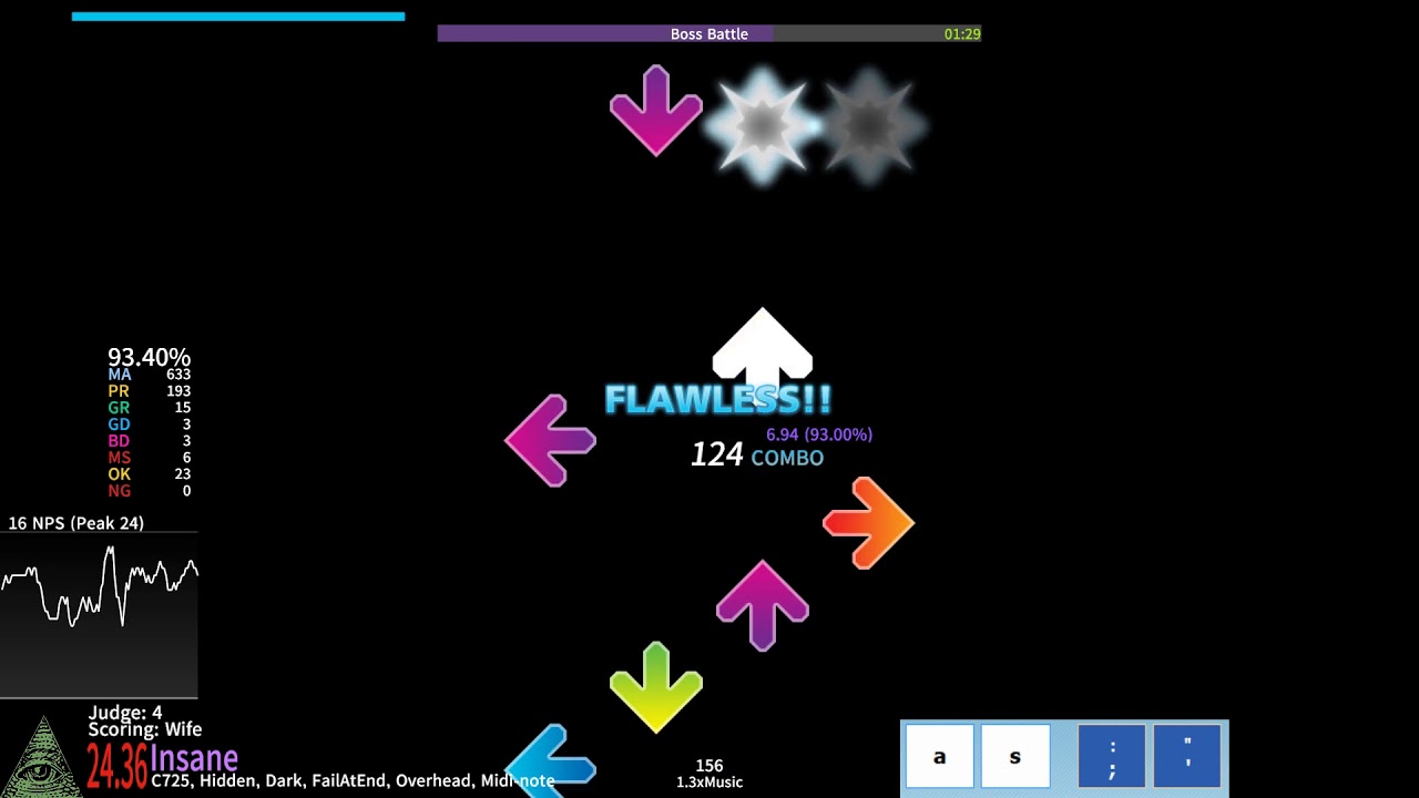 Boss Battle (1.3x) - Jake Kaufman (stepmania-Etterna) - YouTube