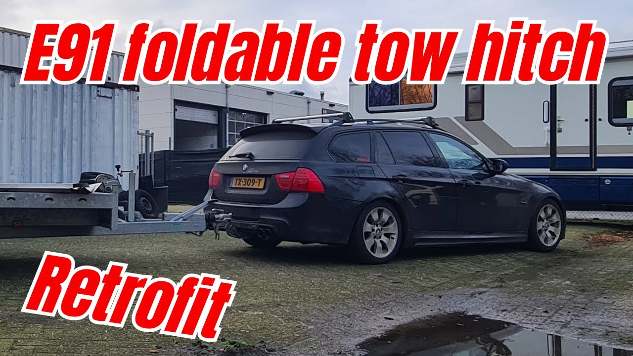 E90 E91 E92 E93 ELECTRIC FOLDABLE TOW HITCH RETROFIT/INSTALL !!! - YouTube