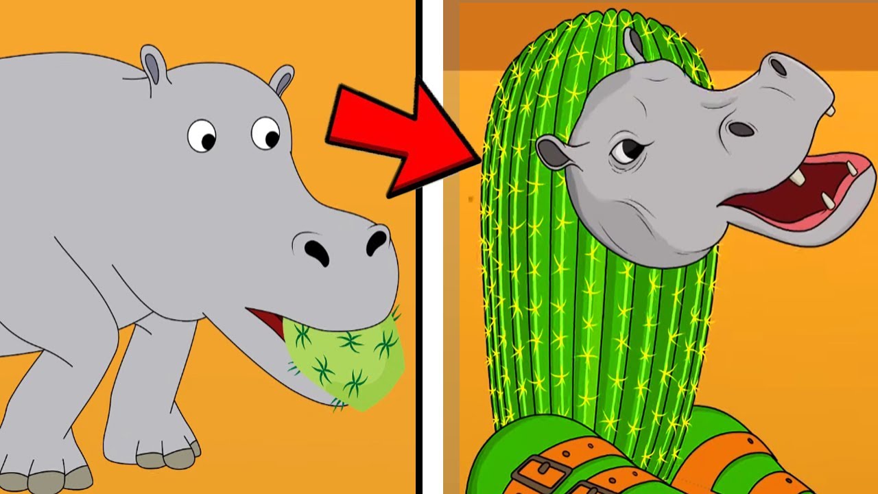 A TRISTE HISTÓRIA ORIGEM DE CACTO HIPOPOTAMO e TRANSFORMAÇÃO dos ...