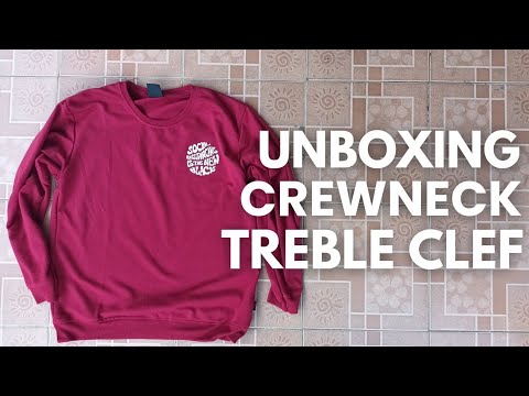 UNBOXING - CREWNECK TREBLE CLEF (BROWN COLOR) - YouTube