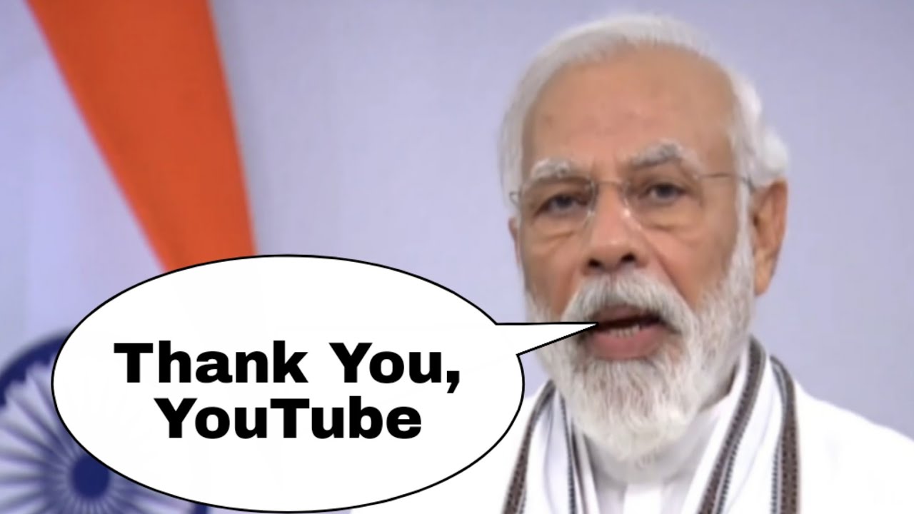 Narendra Modi Thanks to Internet, For Good Cause, Thank you YouTube ...