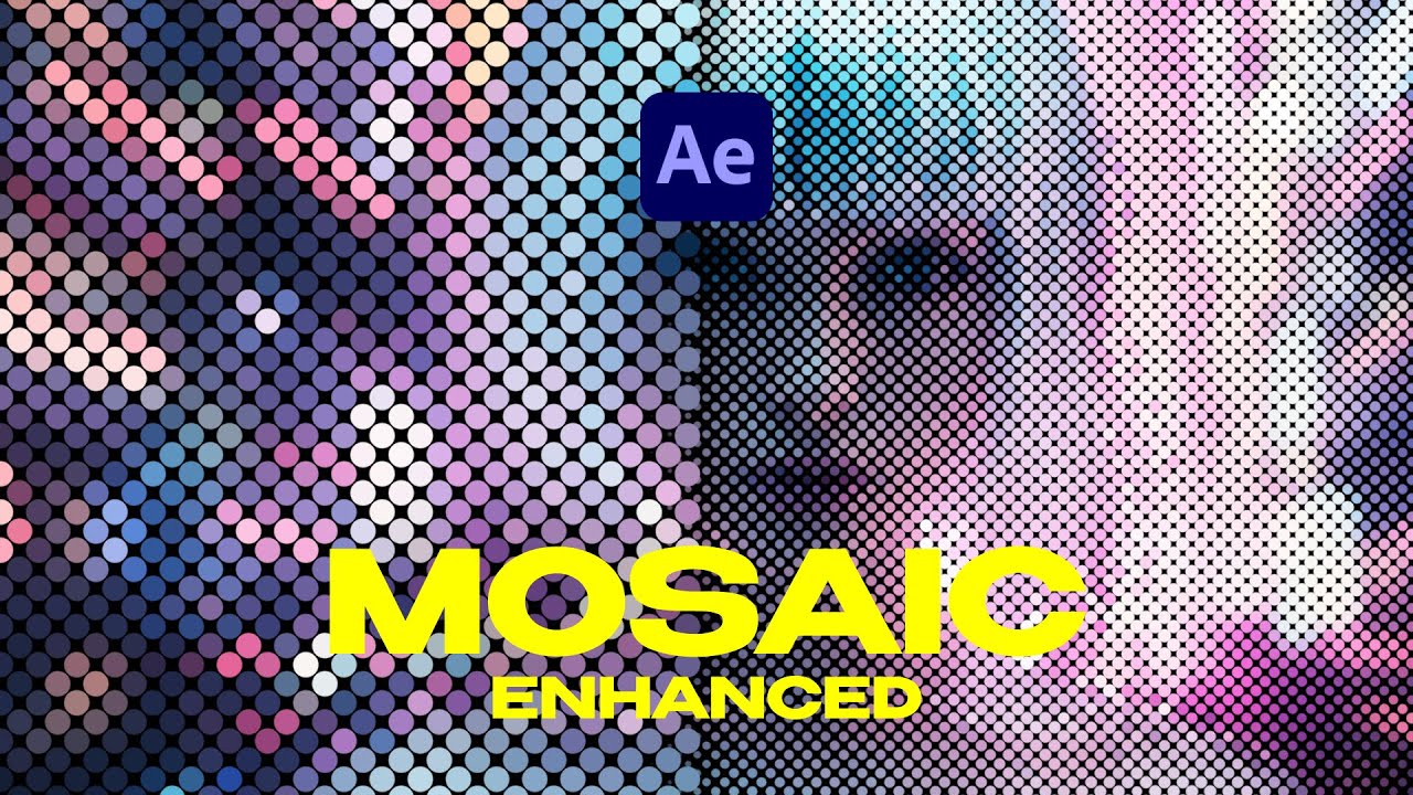 Mosaic Effect ON STEROIDS! Halftone Effect WITH COLORS in After Effects ...
