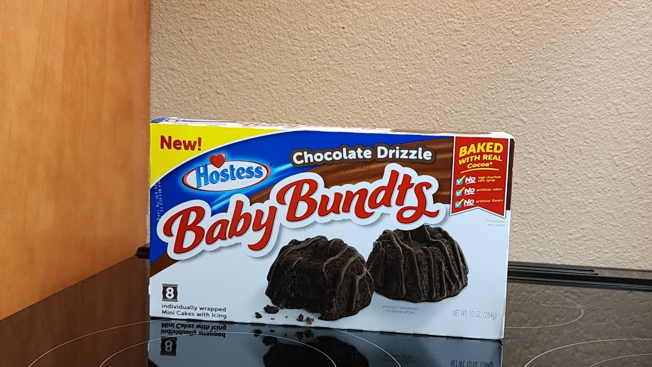 New Hostess Chocolate Drizzle Baby Bundts - YouTube