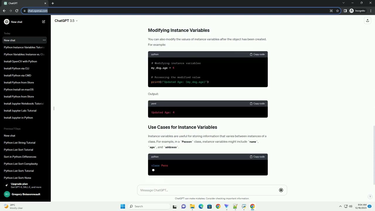 Instance Variable In Python W3schools YouTube Instance Variable In Python W3schools YouTube