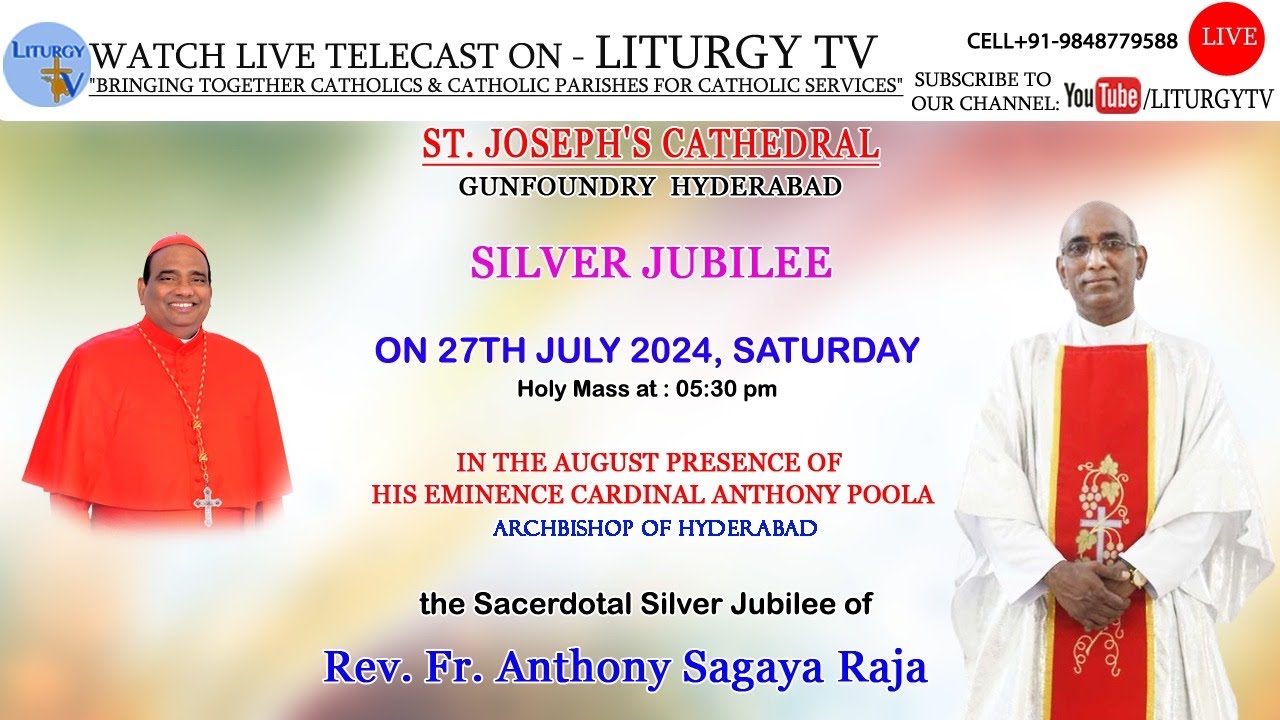 Fr. Anthony Sagaya Raja | Sacerdotal Silver Jubilee | THANKSGIVING HOLY ...