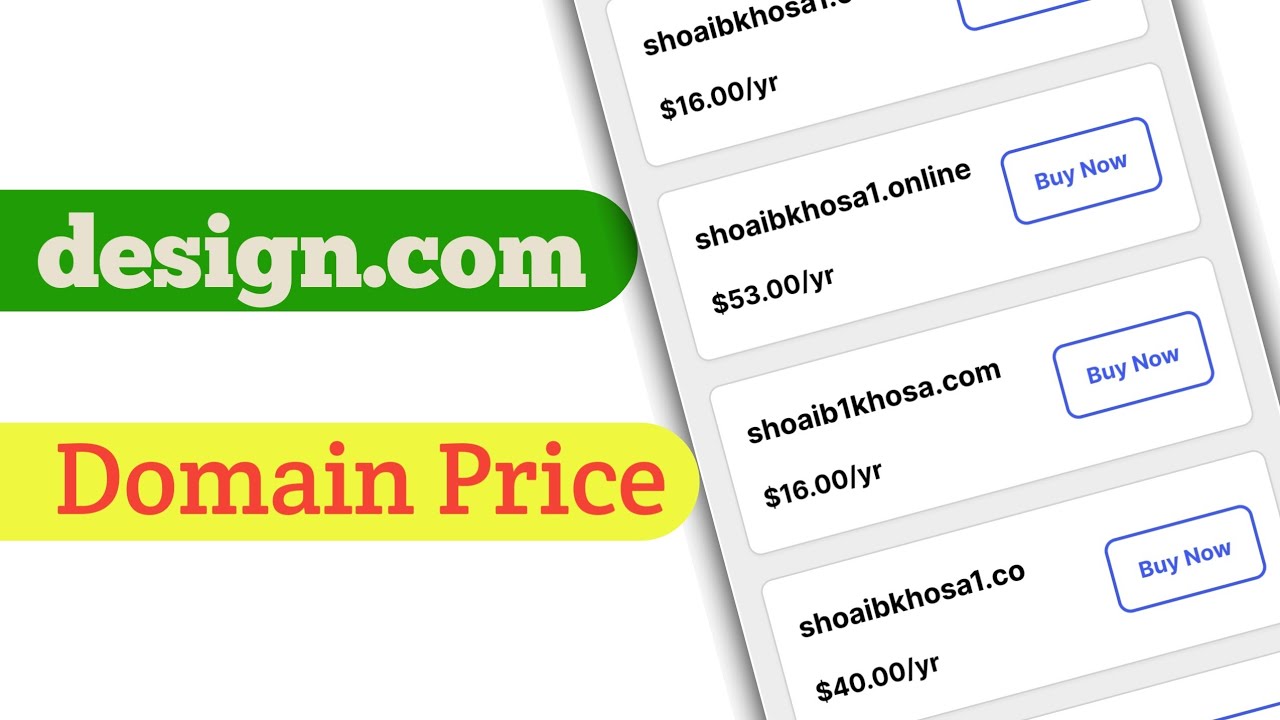 My Domain Website | Price Checking Part 11 | design.com - YouTube