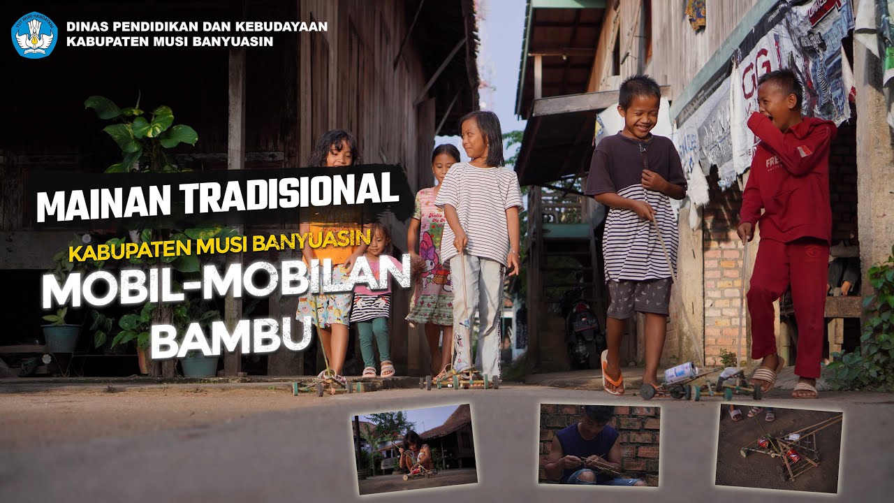 Mobil mobilan Bambu - Mainan Tradisional - YouTube