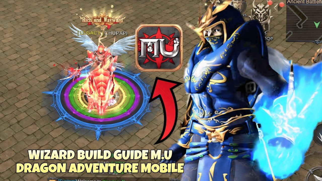 Wizard Build Guide In M.u Dragon Adventure mobile - YouTube