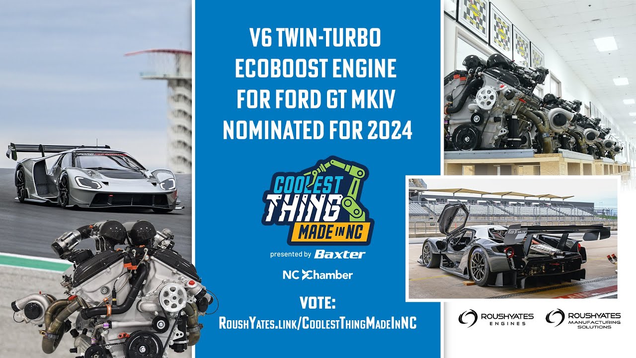 Ford GT MkIV Engine Nominated for Coolest Thing Made in NC 2024 - YouTube