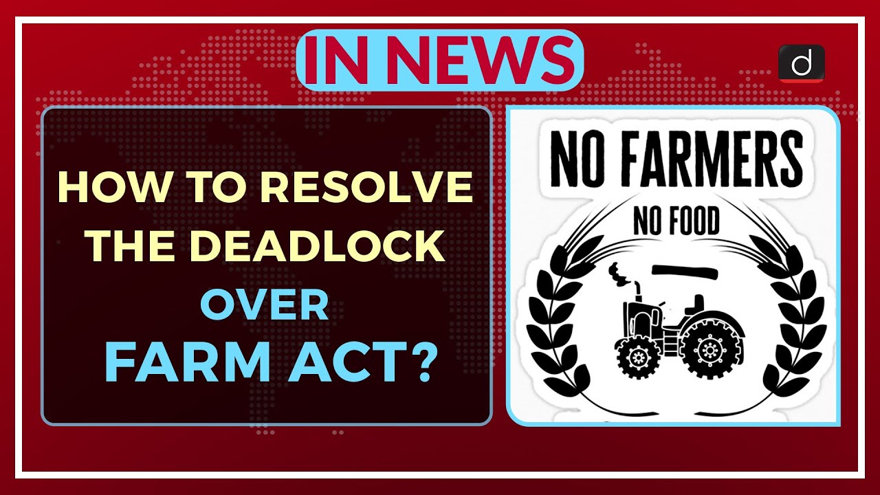 How to resolve the deadlock over Farm Act? - In News - YouTube