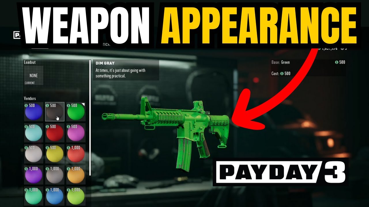 How to Change Weapon Appearance in Payday 3 - Color, Pattern, Stickers ...