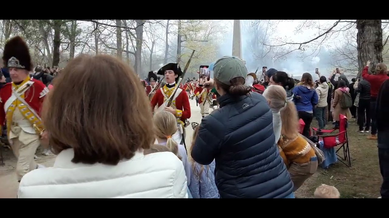History Trip #3 - Battle of Concord Reenactment (April 17, 2023) - YouTube