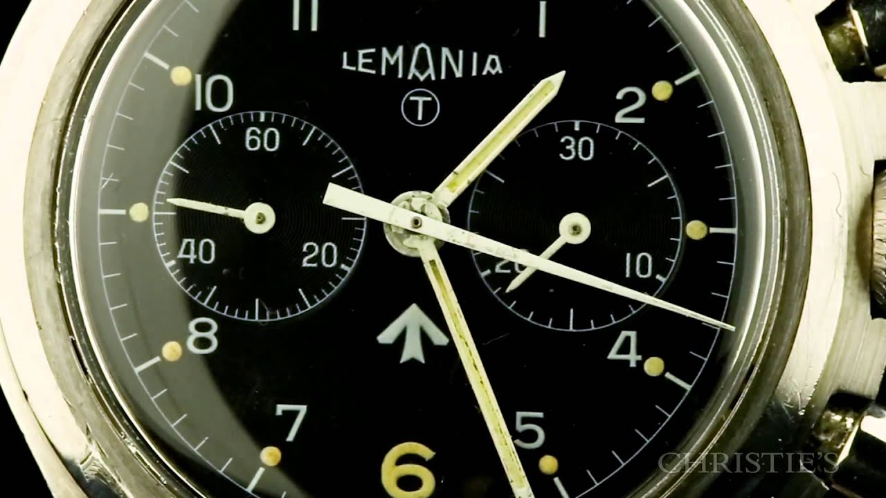 Lemania Military Two Button Chronograph | Watch Shop - YouTube