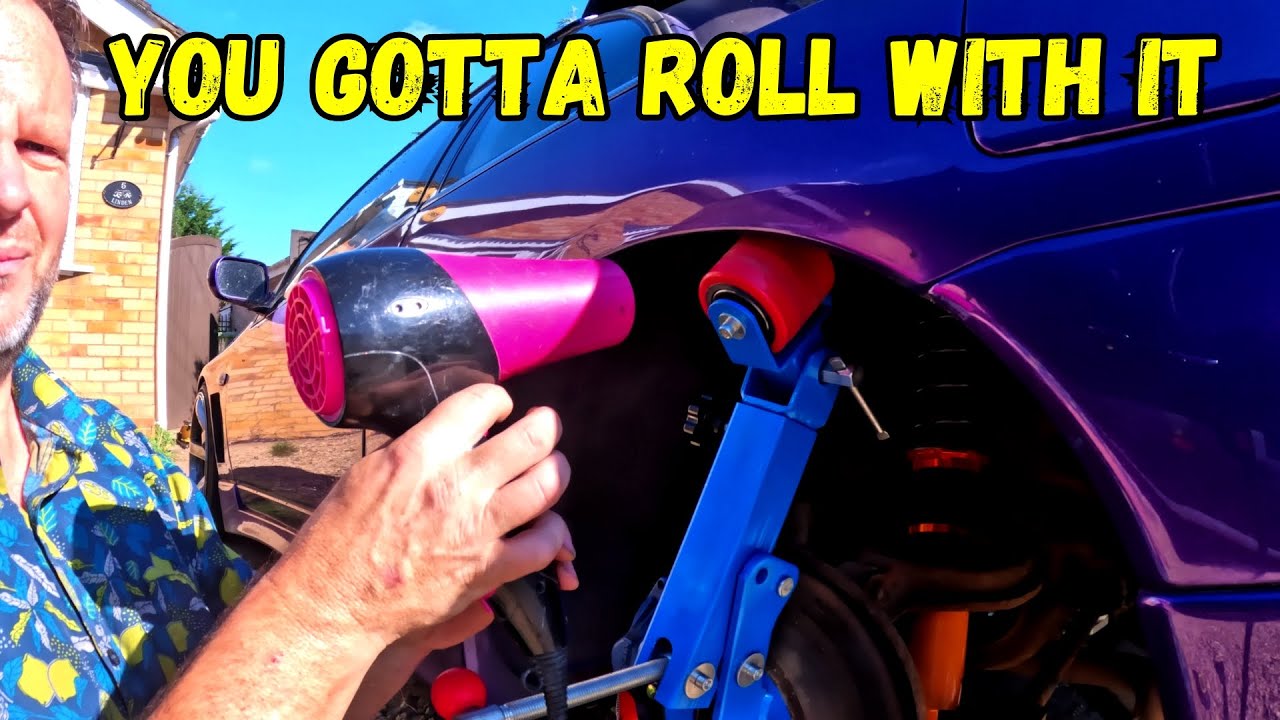 ROLLING FENDERS ON MY 300ZX TWIN TURBO AND FITTING HALFORDS AIR INTAKE ...
