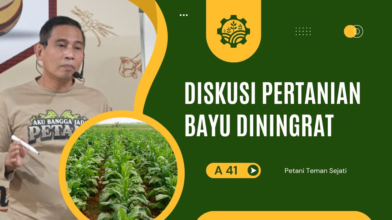 Live Diskusi Pertanian Bersama Bayu Diningrat - YouTube