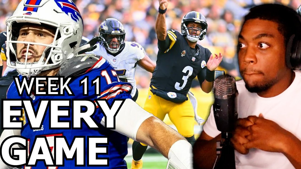 NFL Week 11 , Highlights Reactions | Every Game! FULL STREAM 🚨 - YouTube