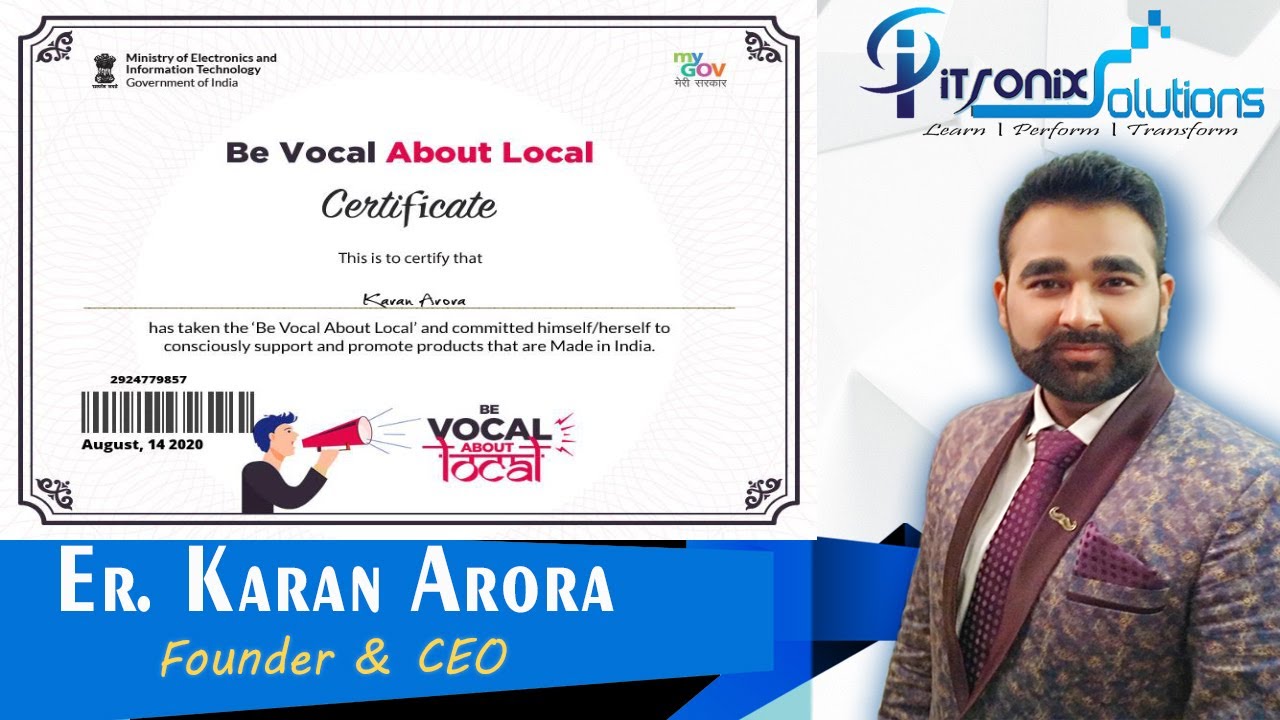 Be Vocal About Local Certificate Vocal For Local Certificate - YouTube