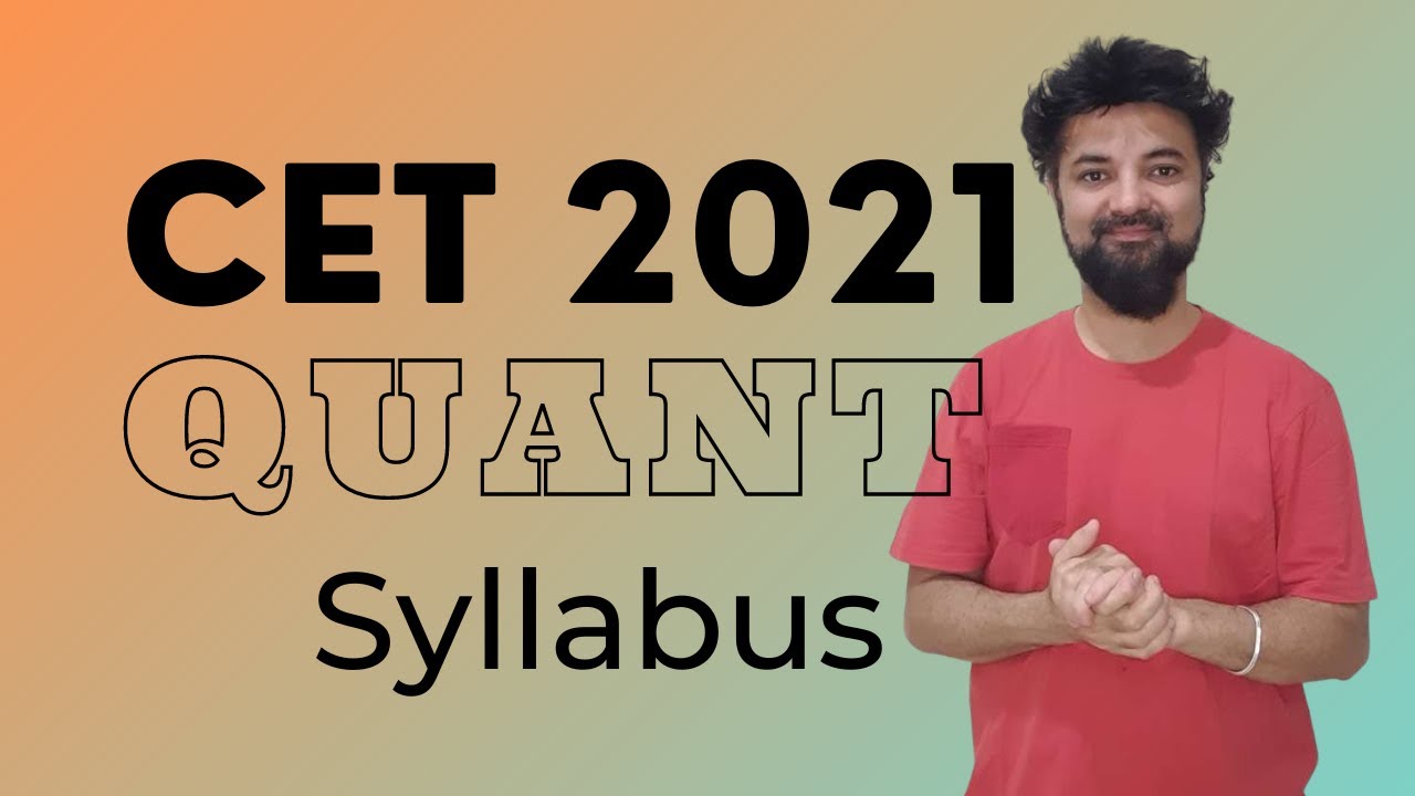 CET 2021 Full Quant Full Syllabus | Breakup Important Cutoffs - YouTube