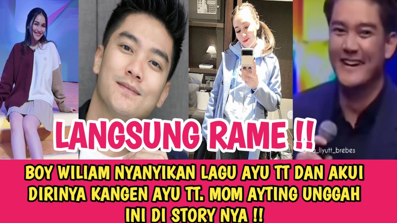 Langsung Rame! Boy Wiliam Menyapa Mesra Ayu tt Di Depan juri Indonesian Idol,Mom ayting Unggah ...