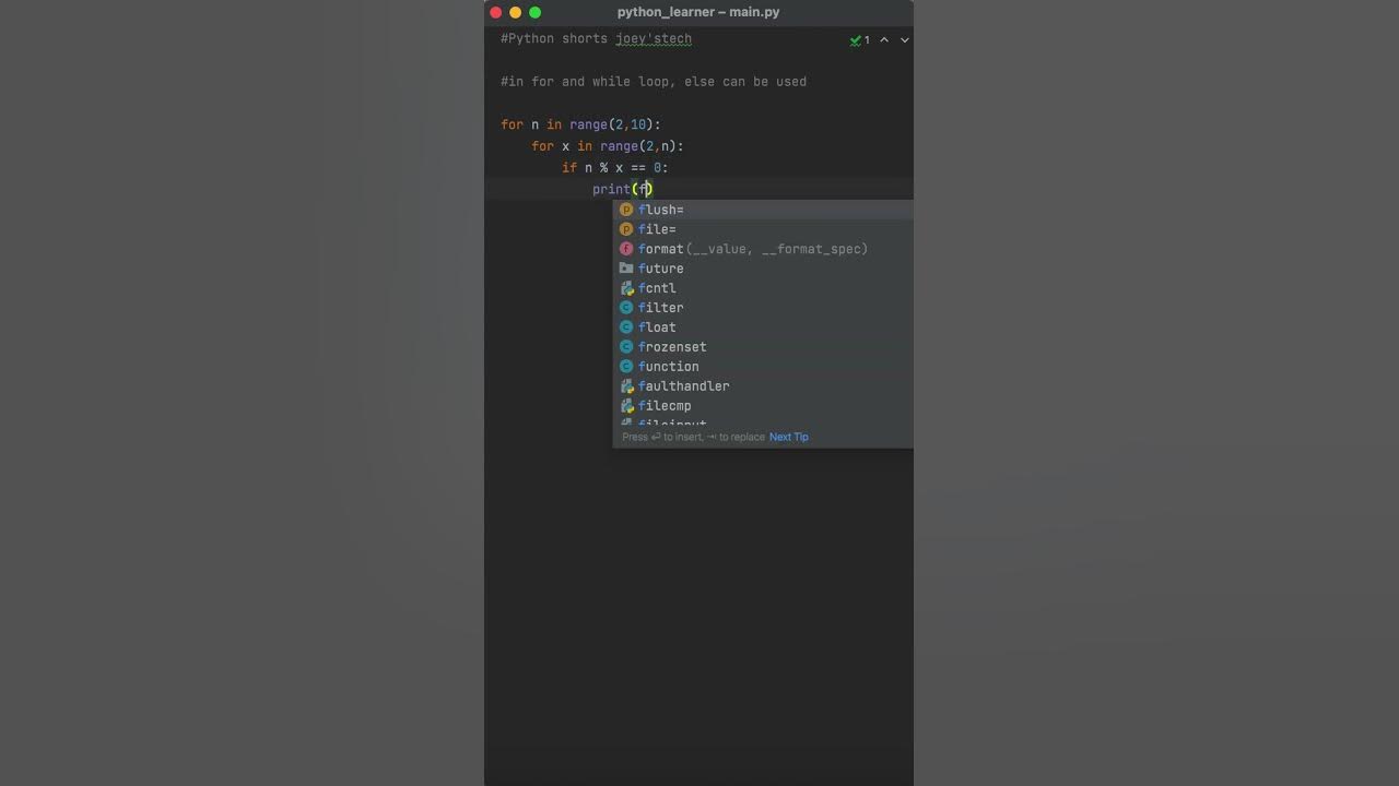 Interesting Python Feature Else Clause In For Loop Pythontutorial