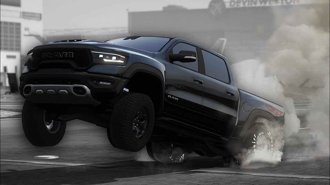 GTA 5| ‘23 1300hp RAM TRX! (Brutal Launch Control-Wheelie) - YouTube