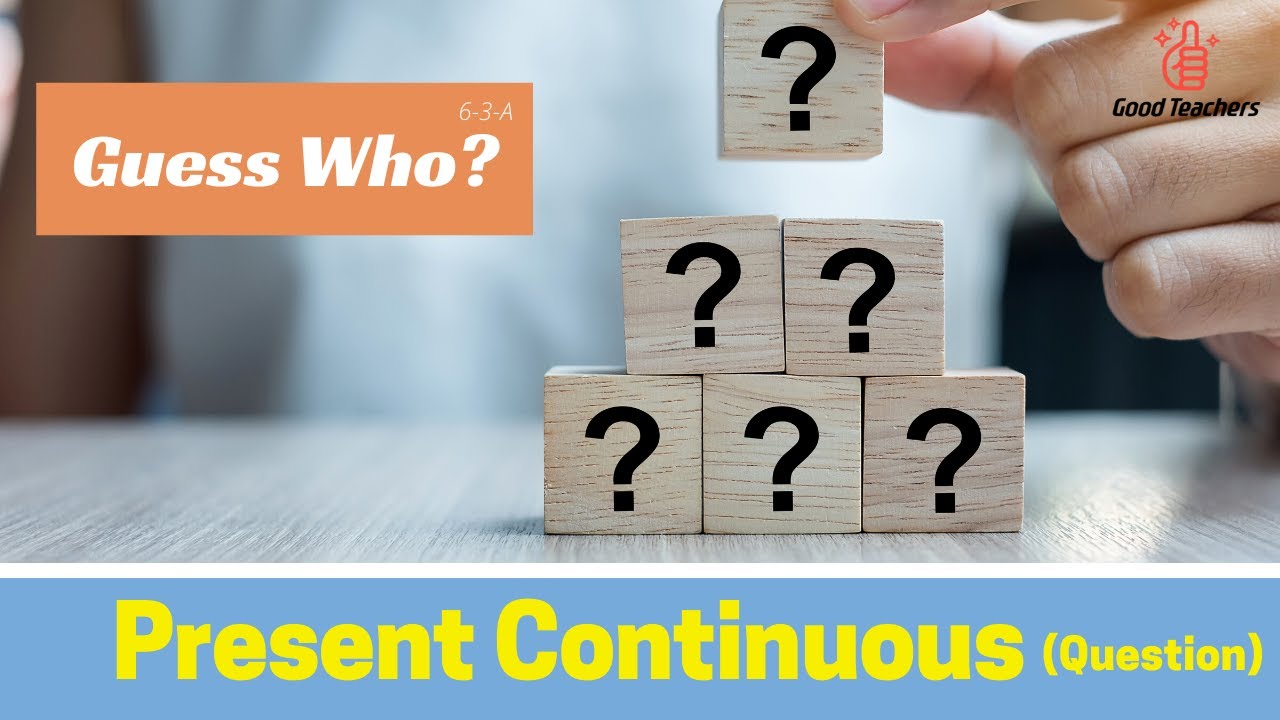[English Grammar Game] Guess Who? _ Present Continuous (Question) - YouTube