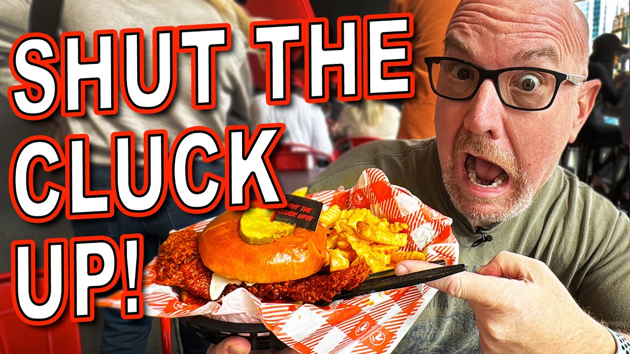 Attempting the "Shut The Cluck Up"! Nashville Hot Chicken Sandwich at ...
