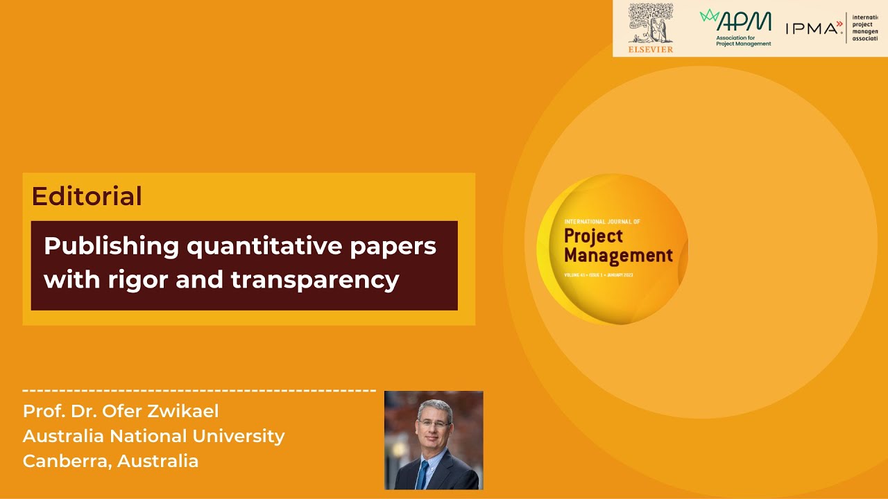 Publishing quantitative papers with rigor and transparency - YouTube