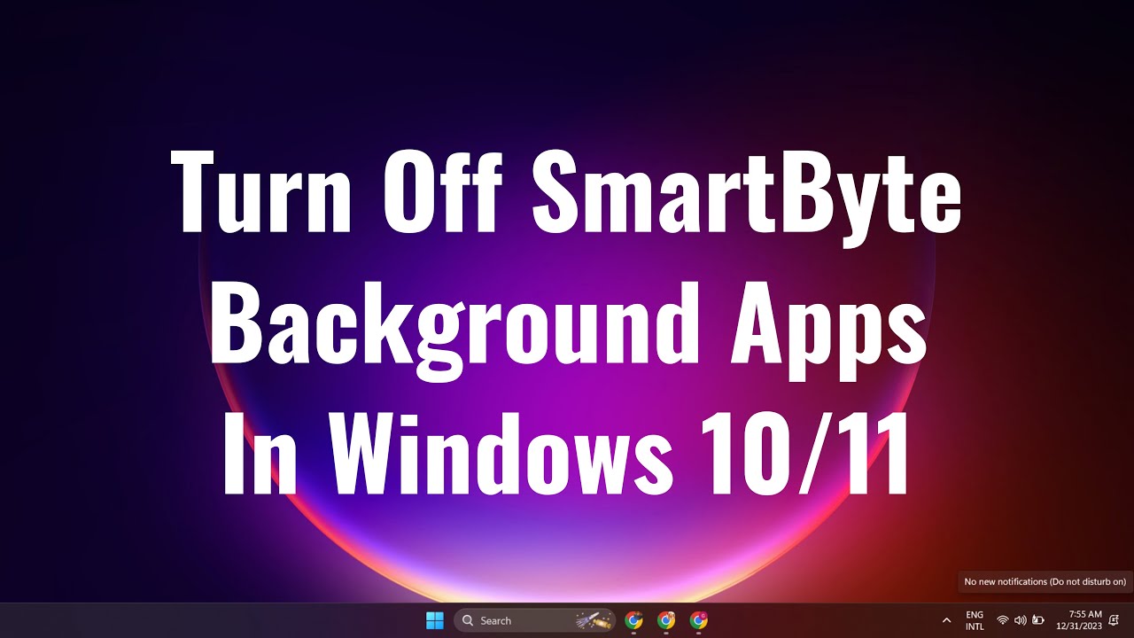 How To Turn Off SmartByte Background Apps in Windows 10/11 - YouTube