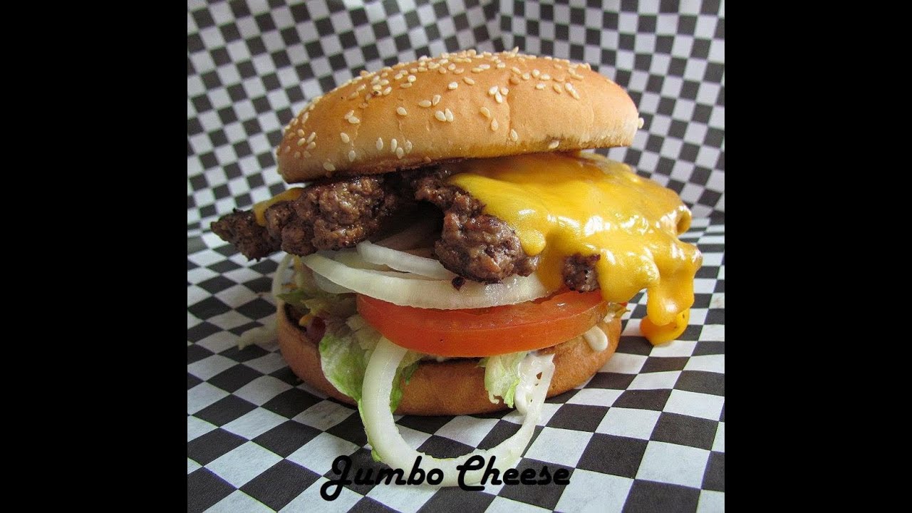 Riverside Burgers Cheese Burger French Fries & Onion Rings - YouTube