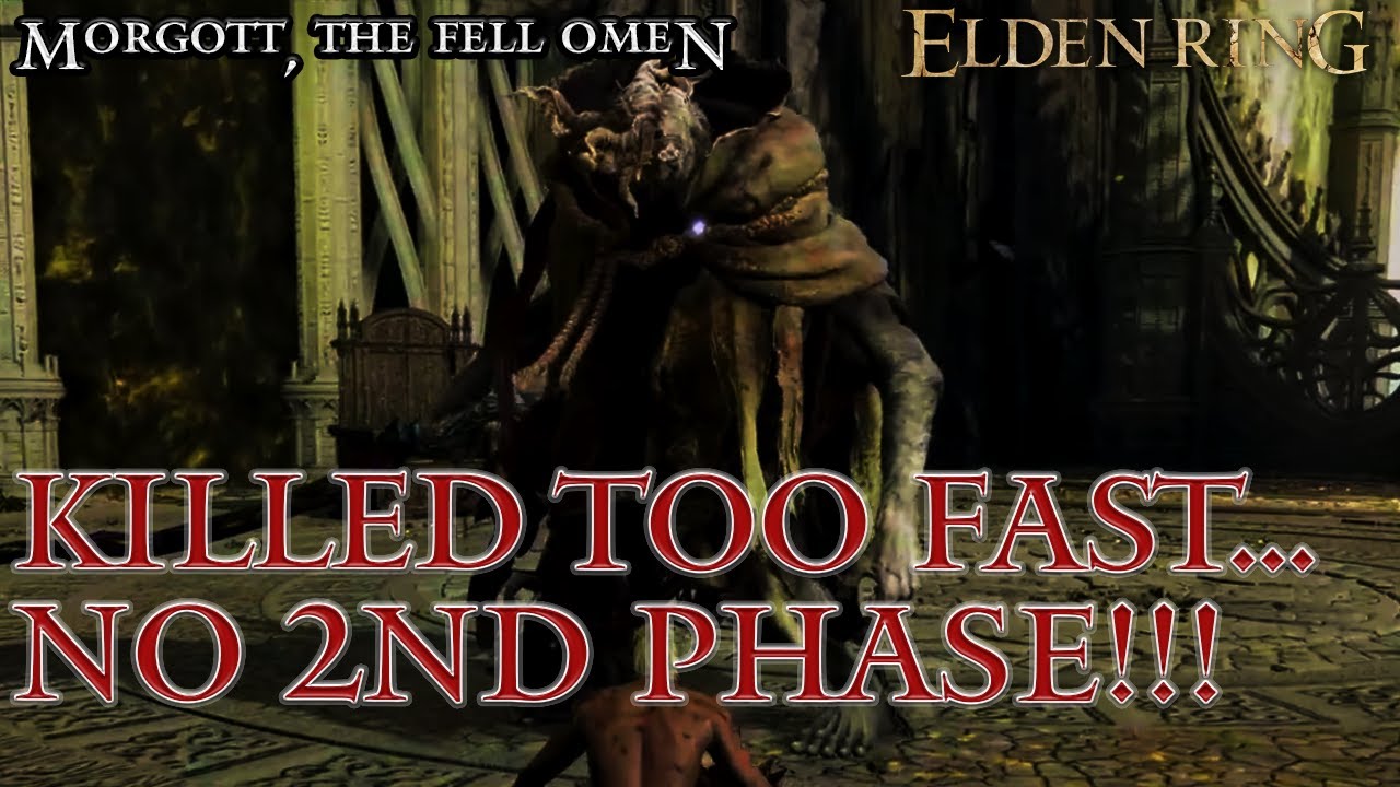 Elden Ring - Morgott, the Fell Omen Destroyed Too Fast To Have a 2nd ...