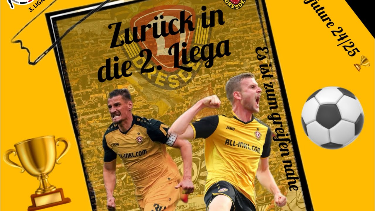 Die Geschichte von Dynamo Dresden und der Wiederaufstieg 🖤💛 - YouTube