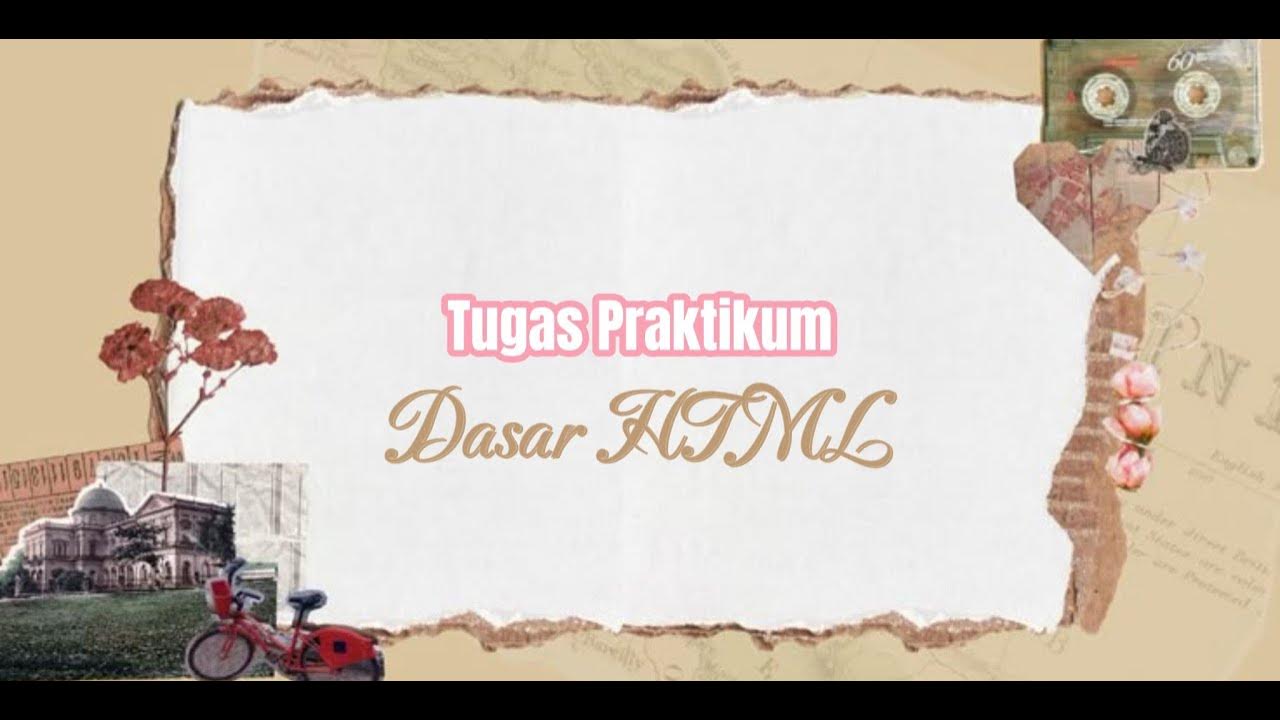 Tugas Pemrograman Web Pertemuan 1 - YouTube