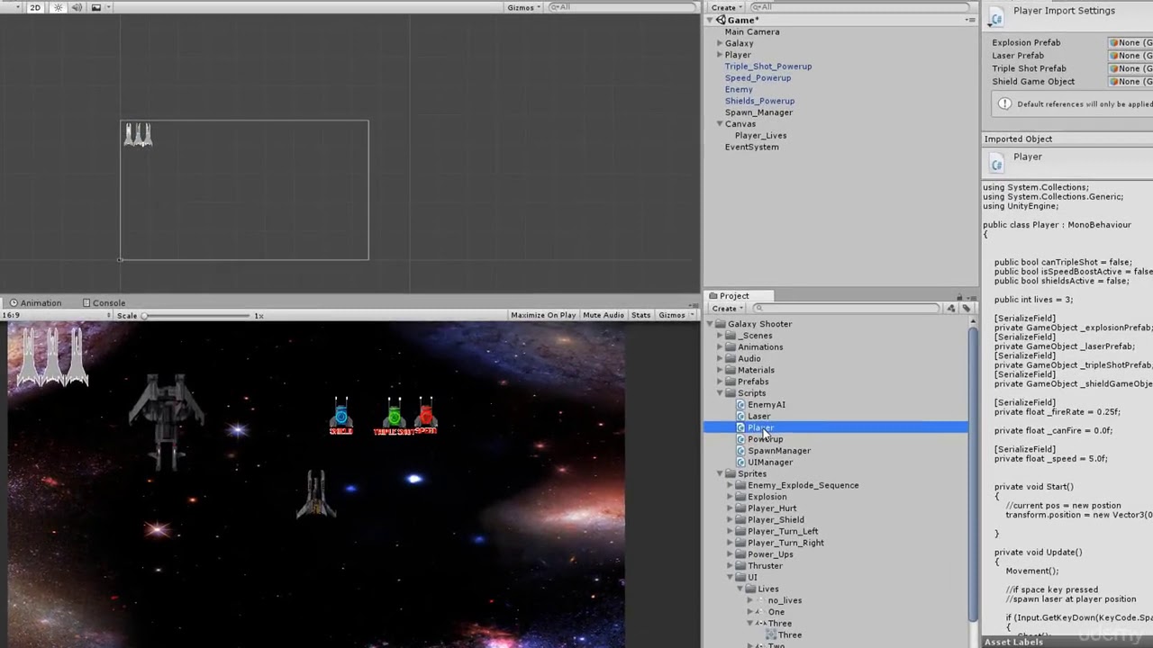 Unity Tutorial - Lives Display - YouTube