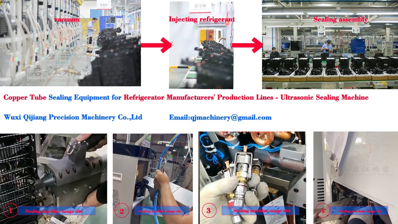 Copper Tube End sealing Machine for refrigerant by Ultrasonic Welding ...