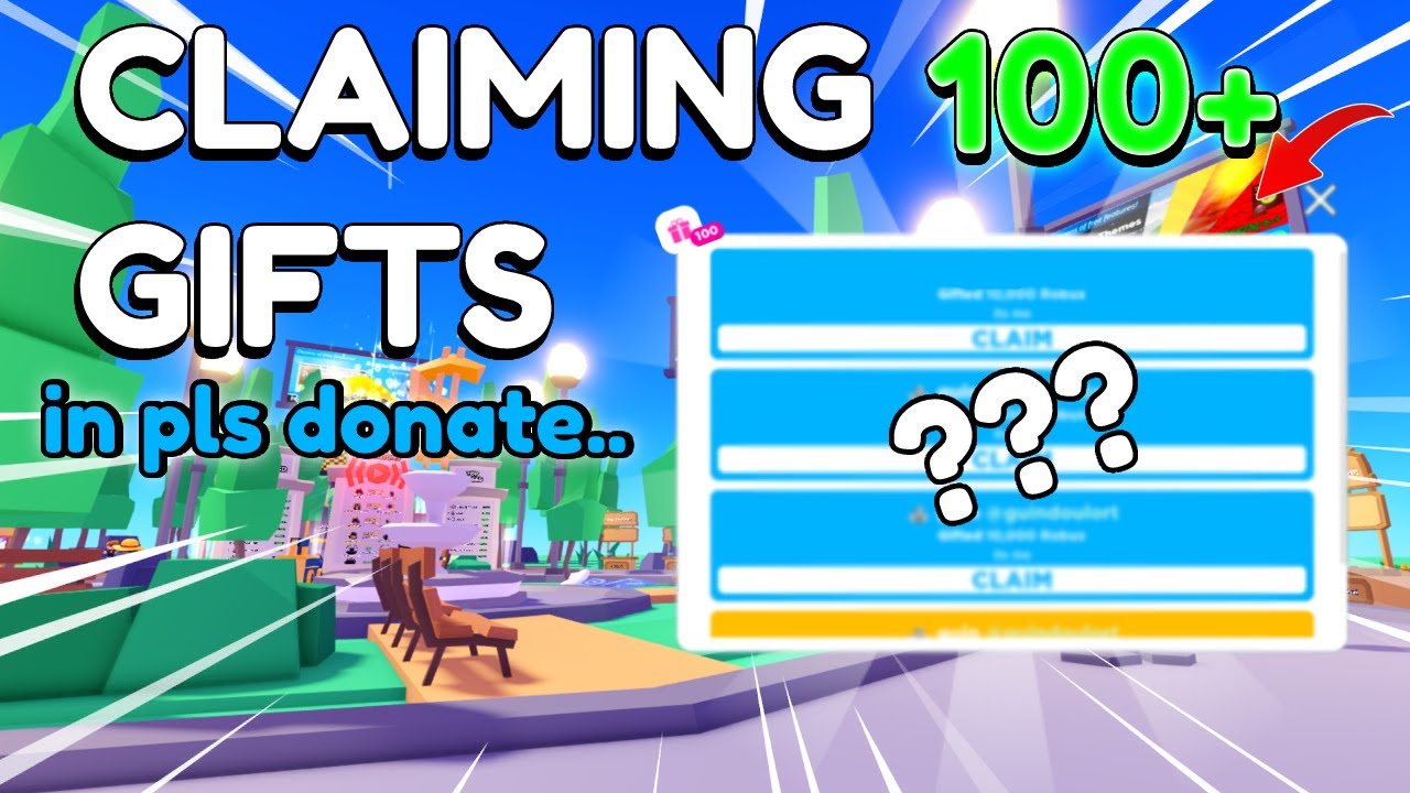 Claiming 100+ 🎁Gifts In Roblox PLS DONATE! - YouTube