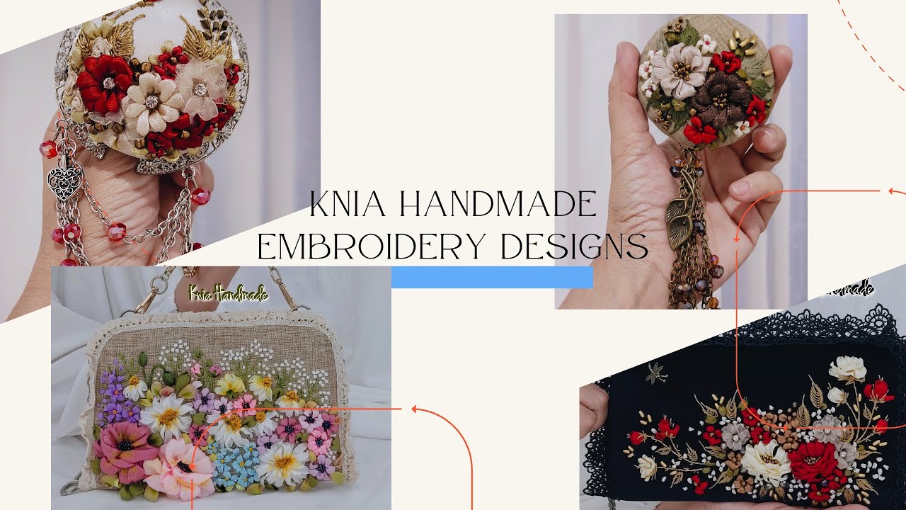Knia Handmade Embroidery Designs || Hand Stitch Ideas - YouTube