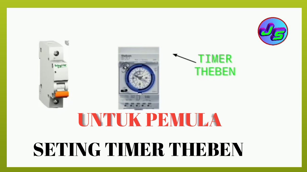 cara detail pasang timer theben untuk pemula - YouTube