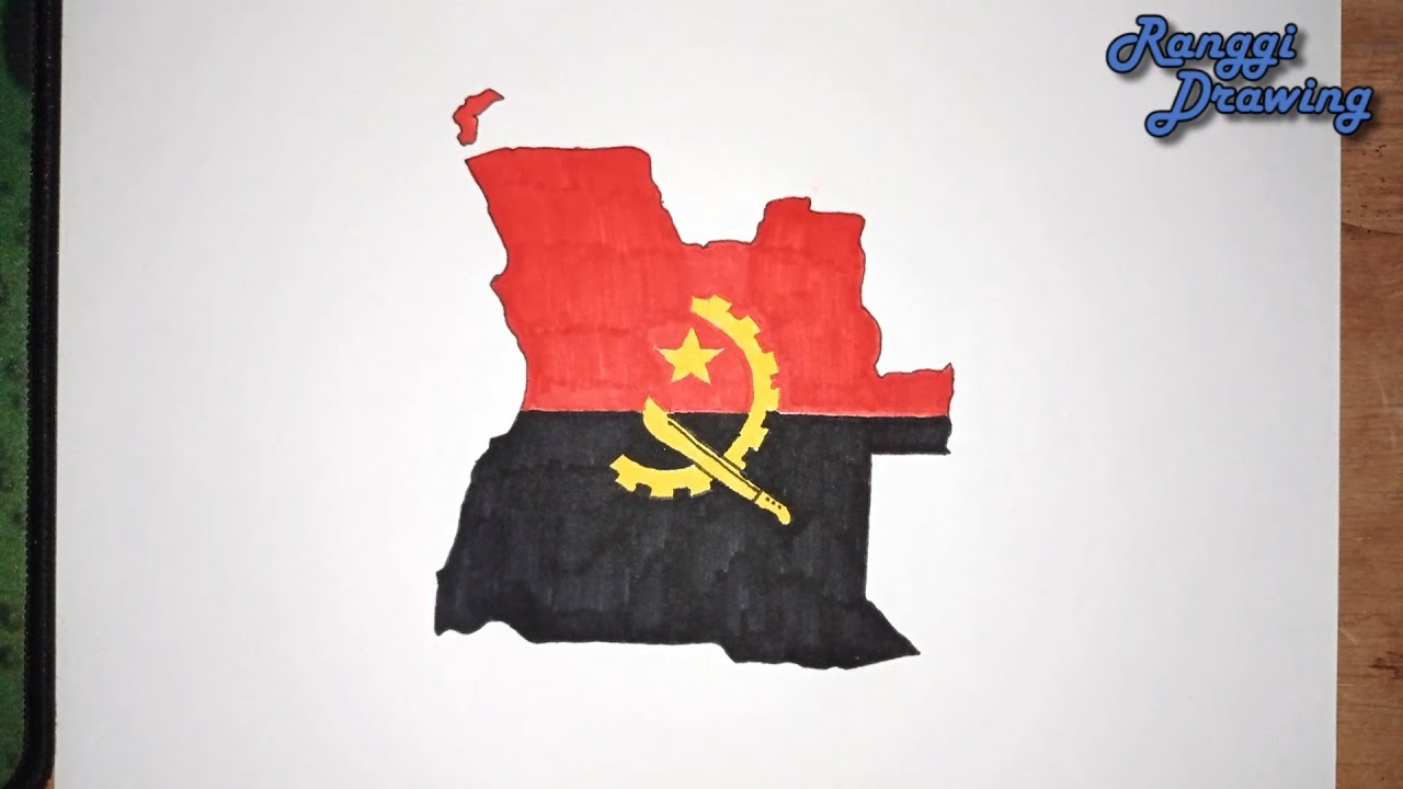 How to Draw Map of Angola - YouTube