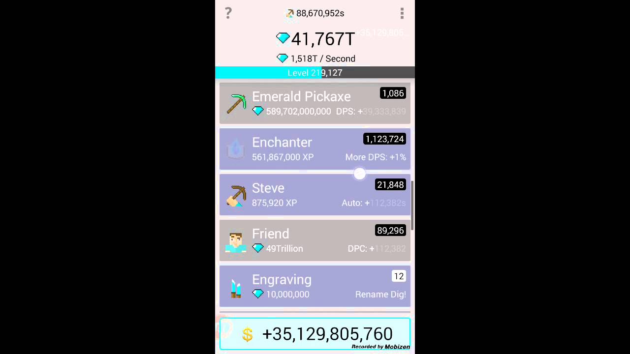 Diamond clicker | My stats - YouTube